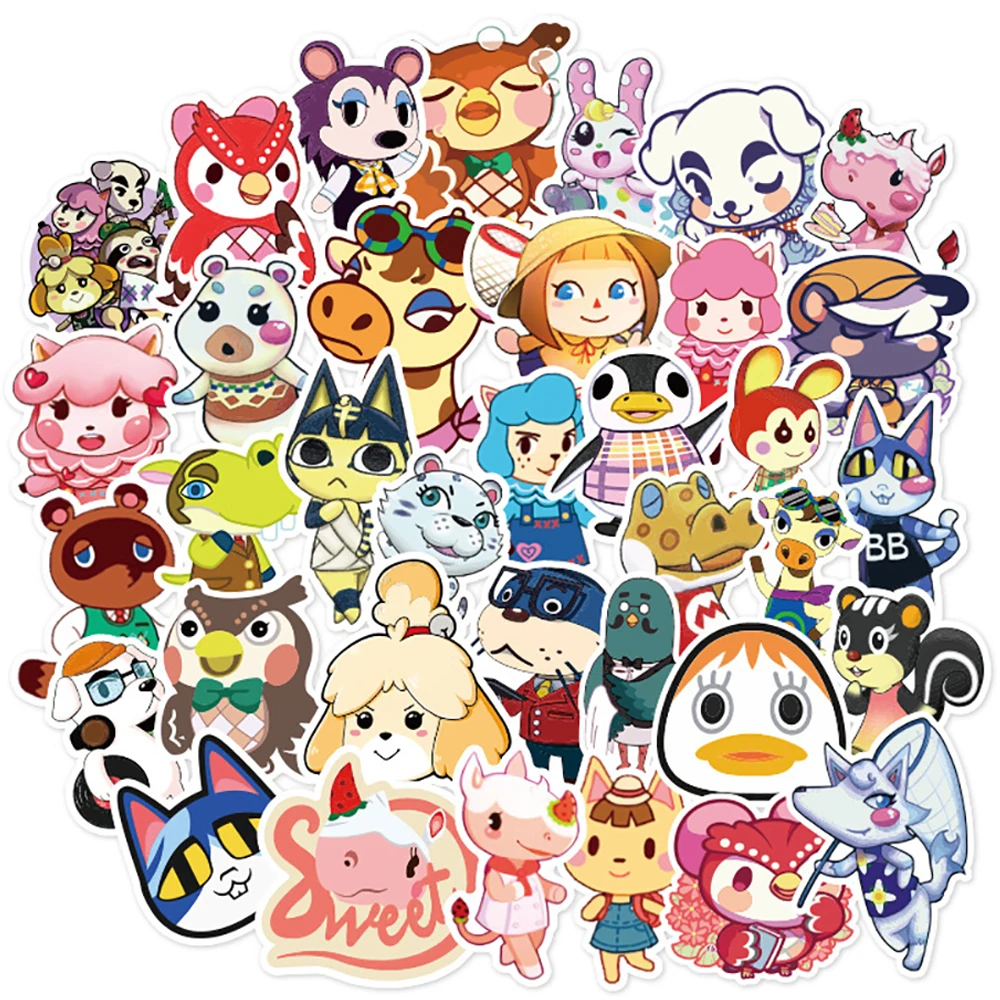 10/30/50PCS Game Animal Crossing Graffiti Stickers DIY Skateboard ...