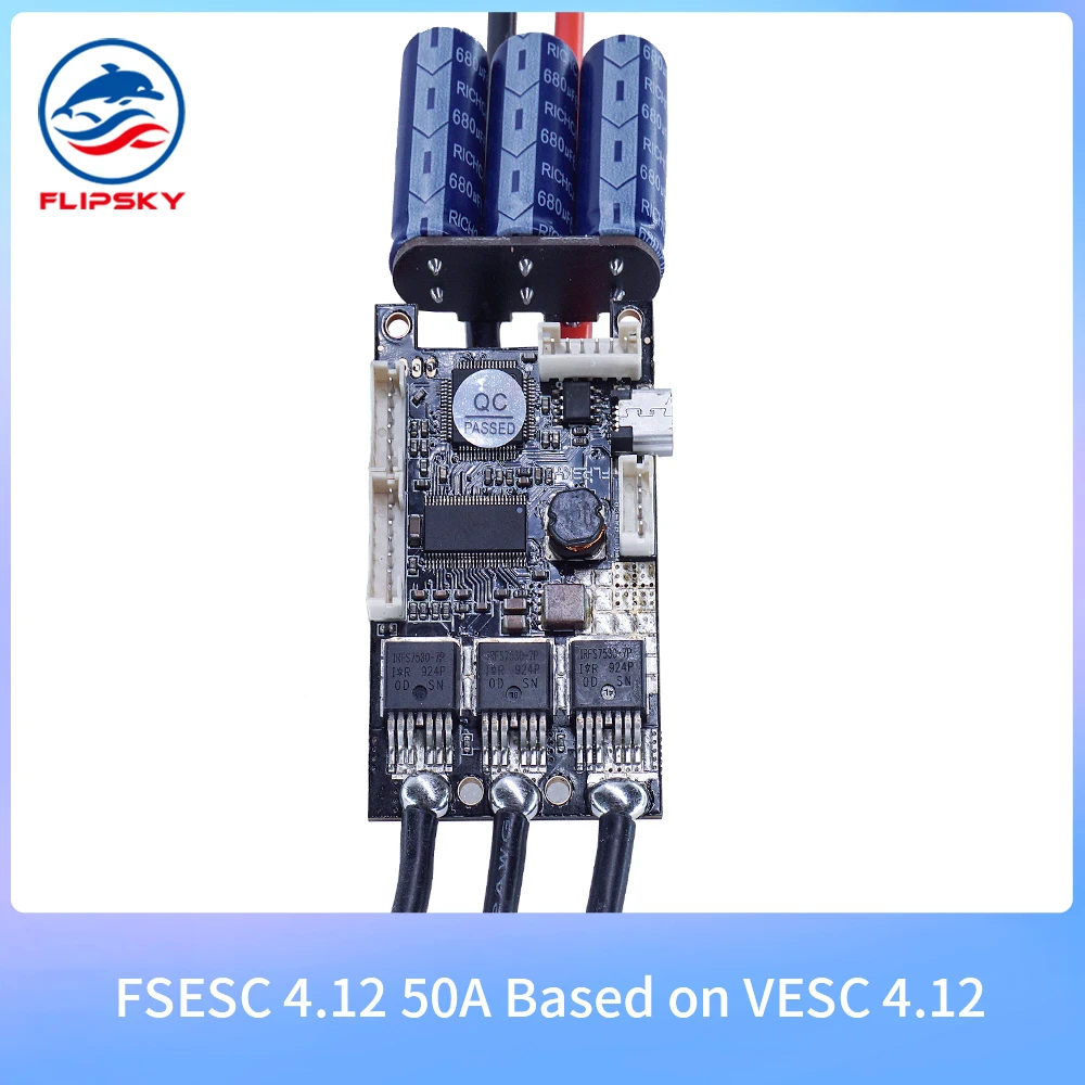 Skateboard Speed Controller FSESC 4.12 50A Based on VESC® 4.12 Remote Control Accessories ...