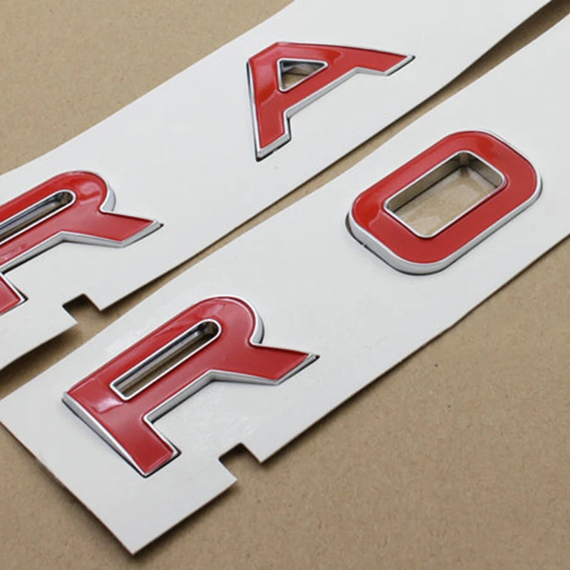 Chrome Edge Letters Emblem for RANGE ROVER Evoque Velar SV ...