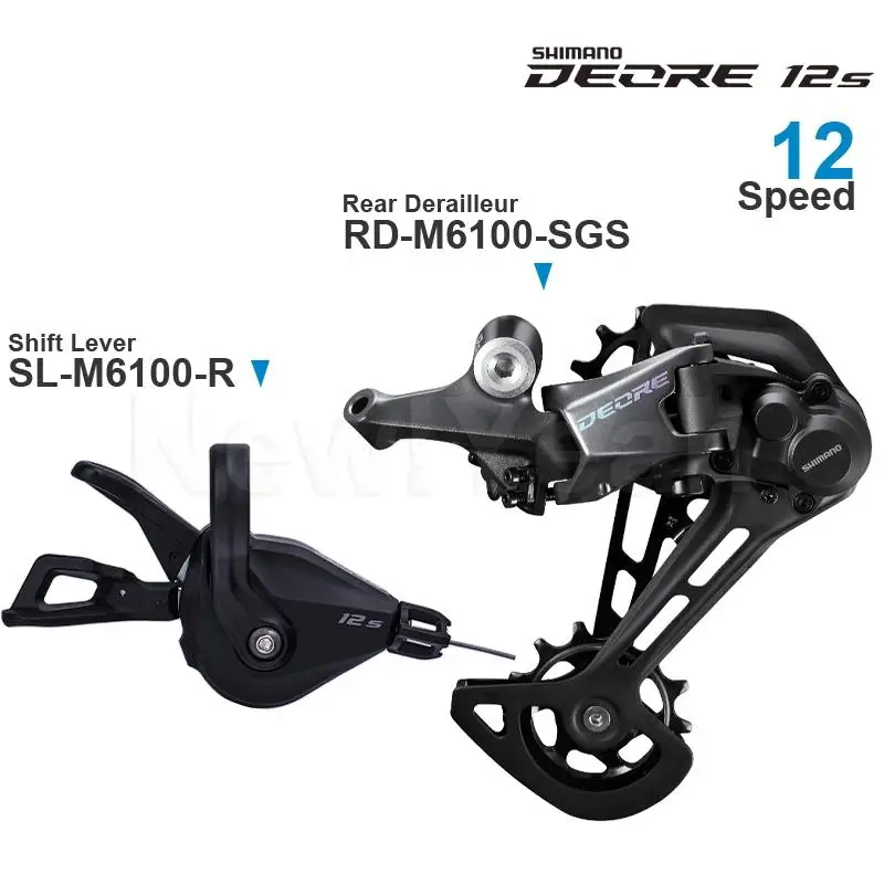SHIMANO DEORE M6100 12 speed Groupset Shifter SL-M6100-R Rear Derailleur RD-M6100-SGS Original ...