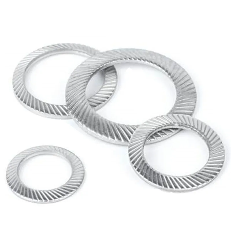 M3 M25 304 Locking gasket Stainless steel anti loosening washer Double ...