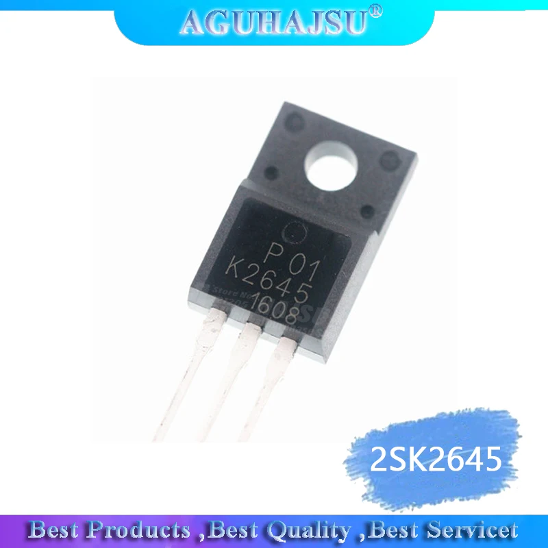 10 pçs/lote 2SK2645 K2645 TO 220F 600V 9A 1.2 MOSFET Canal N transistor ...