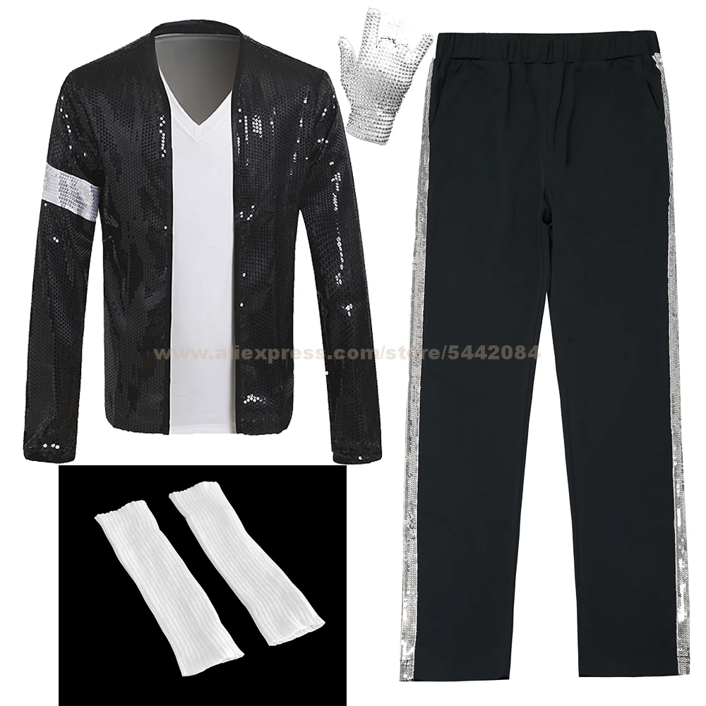 MJ Michael Jackson Billie Jean Suit Outfit Black Armband, 48% OFF
