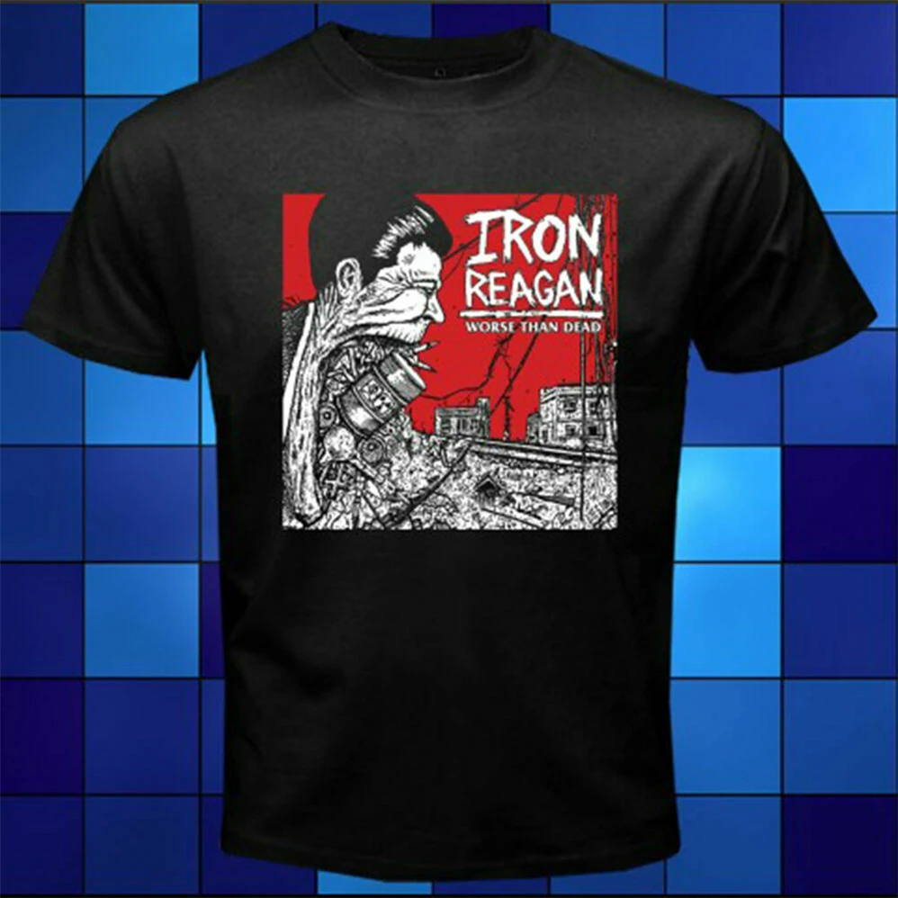 Camiseta para hombre de Iron Reagan, negra, con banda de Rock, talla S ...