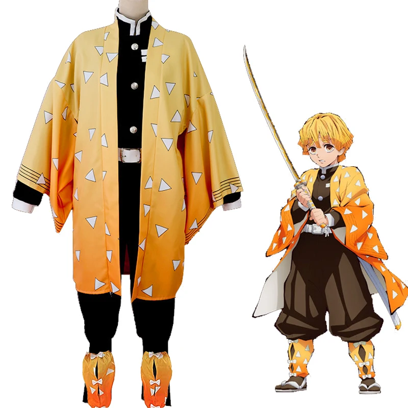 Anime Demon Slayer Tanjiro Kamado Cosplay Costume Set - AllCosplay.com
