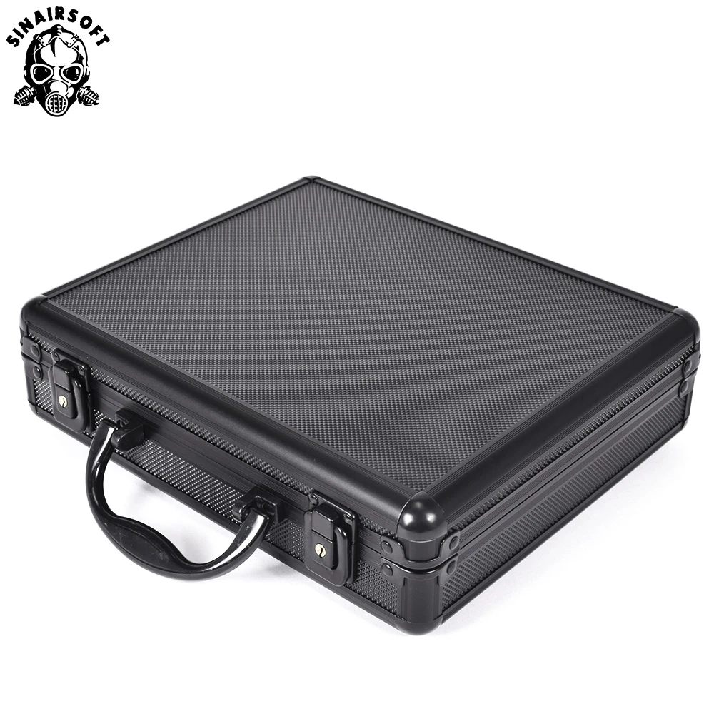 Tactical Aluminum Hard Pistol Case Gun Bag Case Padded Foam Lining for ...