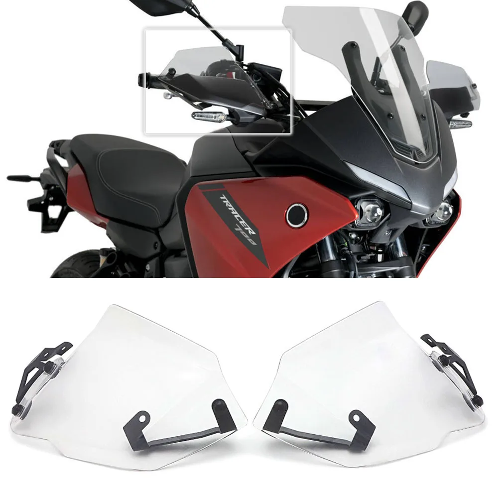 Clear Handguard Extensions Hand Shield Protector Windshield FOR TRACER ...