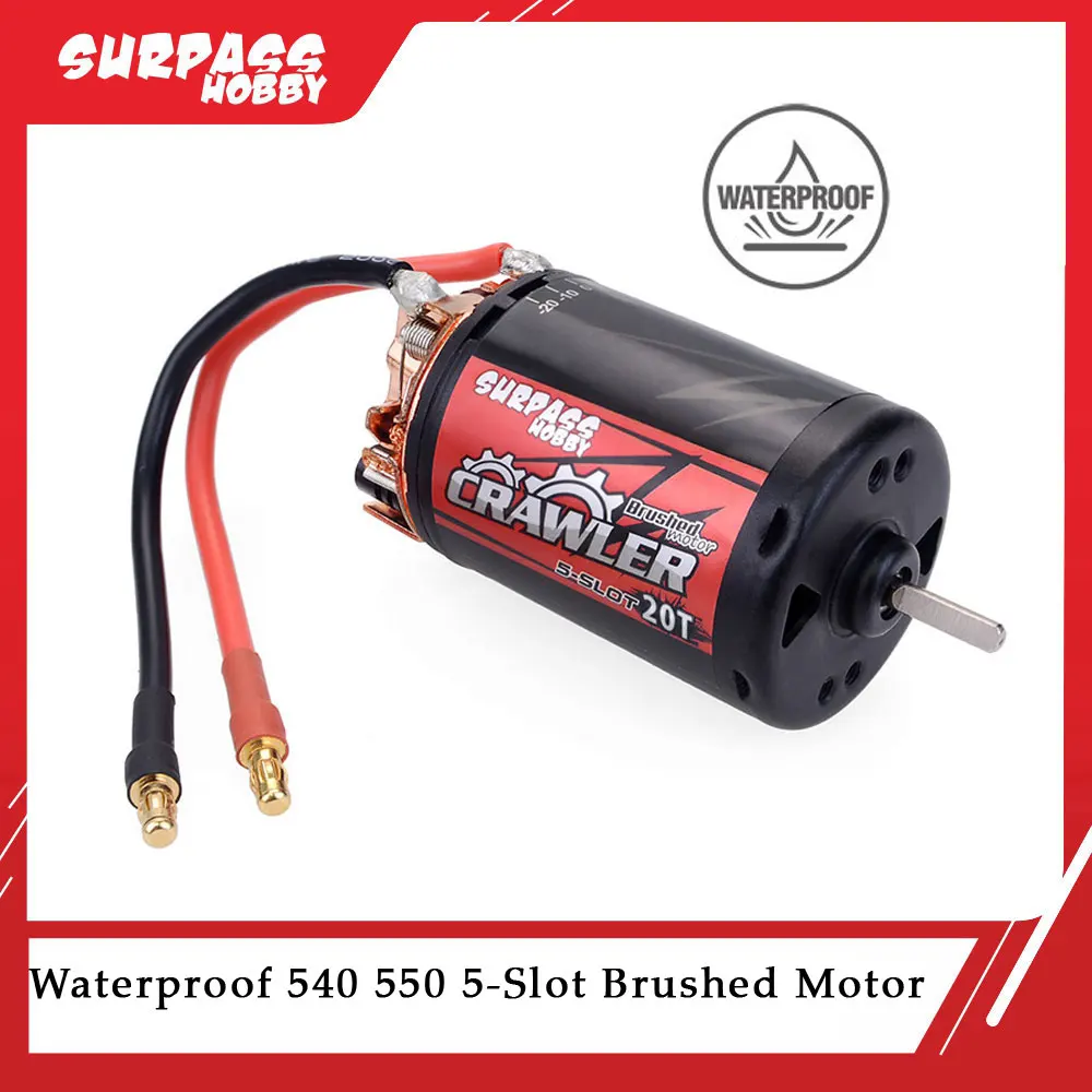 Waterproof 5-slot 540 550 20t 16t 12t 10t Brushed Motor For Tamiya ...