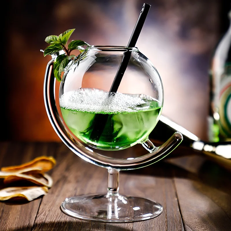 Creative-Globe-Design-Cocktail-Glass-Copo-de-suco-personalizado-Bebida ...