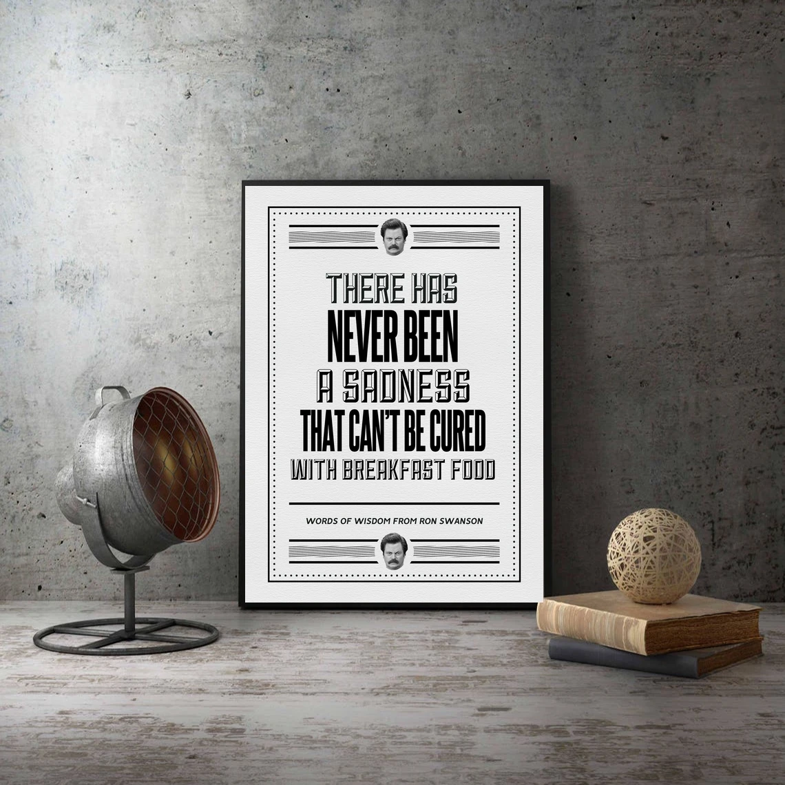 Ron Swanson Breakfast Poster