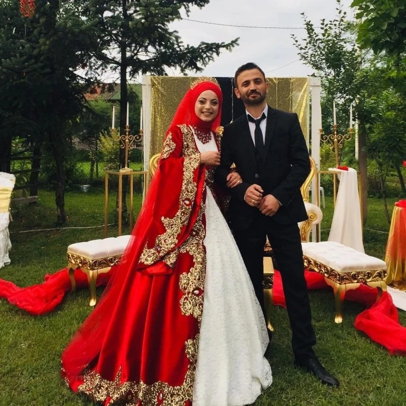 Red Islamic Wedding Dresses