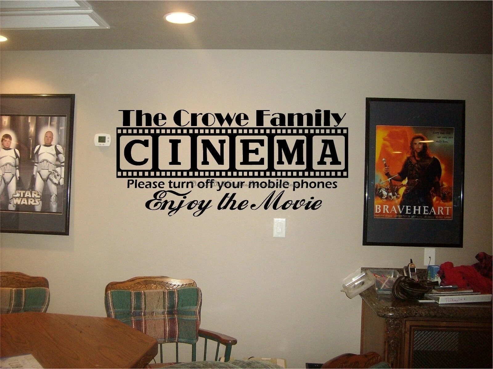 Cinema-Personality-Slogan-Wall-Stickers-Home-Theater-Bedroom-Living ...
