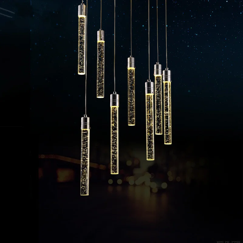 Contemporary Pendant Lights Modern Led Bubble Crystal Pendant Light ...