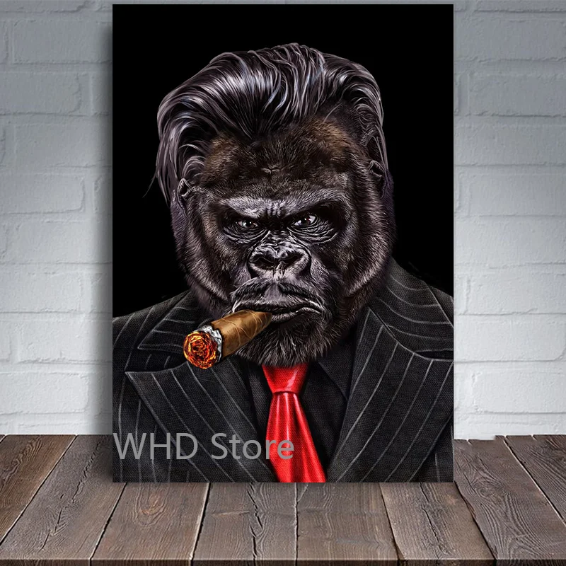 Animals Smoking Cigarettes Poster