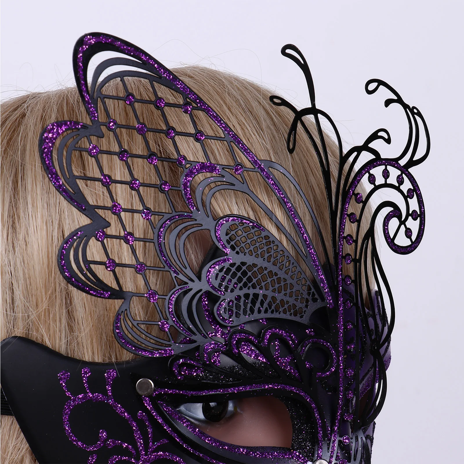 Purple Butterfly Masquerade Mask