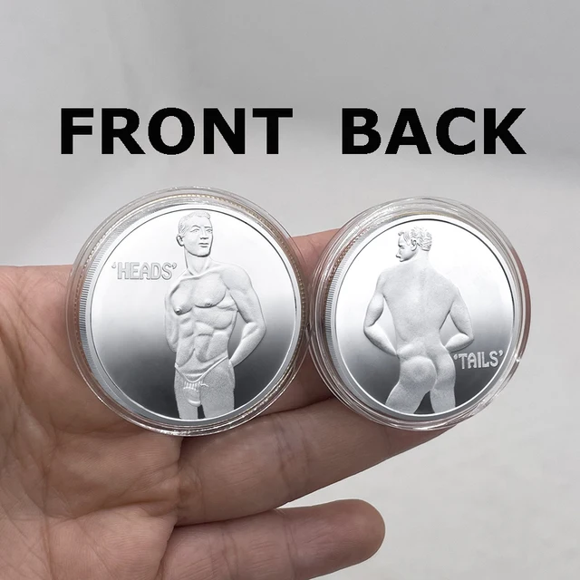 Sexy Ladies Pretty Man Gold or Solver Color Plated Beautiful Lady Coins ...