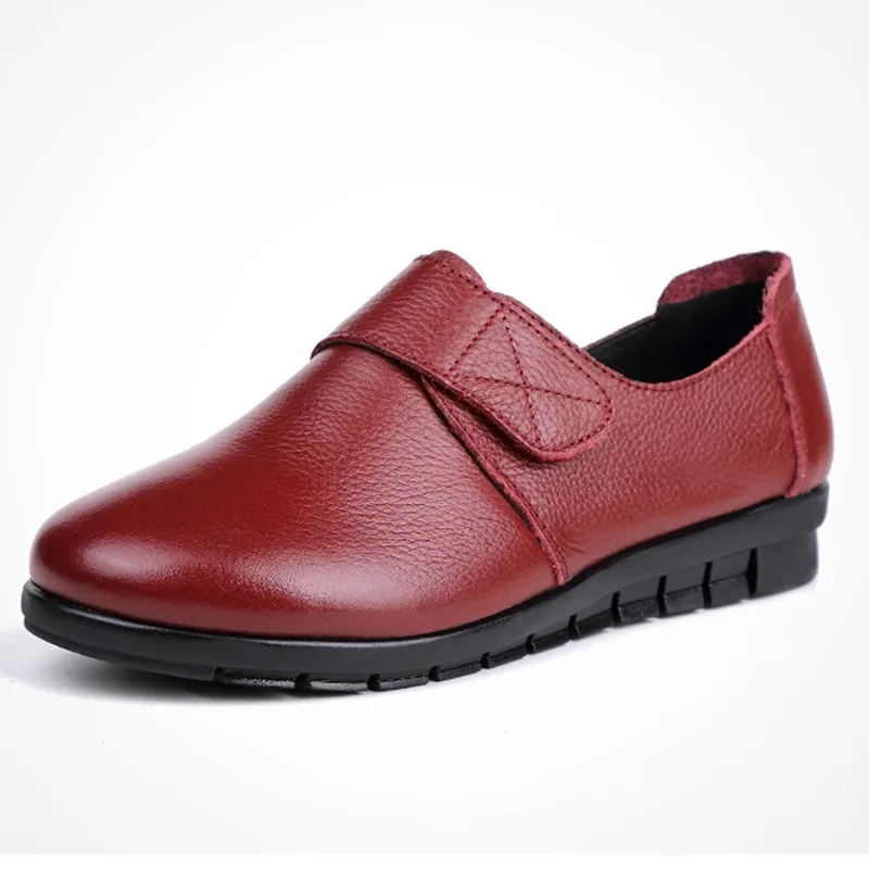 Zapatos-de-cuero-con-suela-plana-para-mujer-calzado-informal-c-modo-antideslizante-suave-para ...