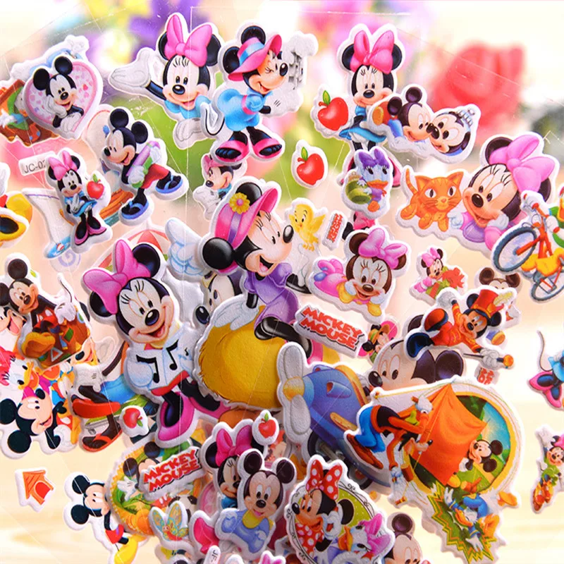 6-12-pcs-set-Disney-toy-sticker-Disney-Frozen-Mickey-Pixar-Car-Disney ...