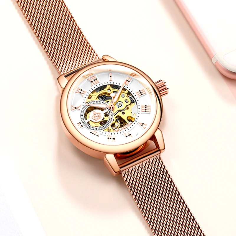 Mechanic Skeleton Watch Women | Womens Automatic Skeleton Watch - New ...