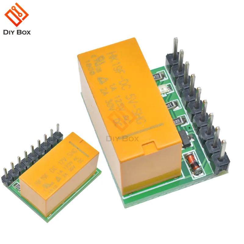 Ultra-Small Double Pole Dobe Polarity Relay Modul Mini Dc 5V 12V 1 ...