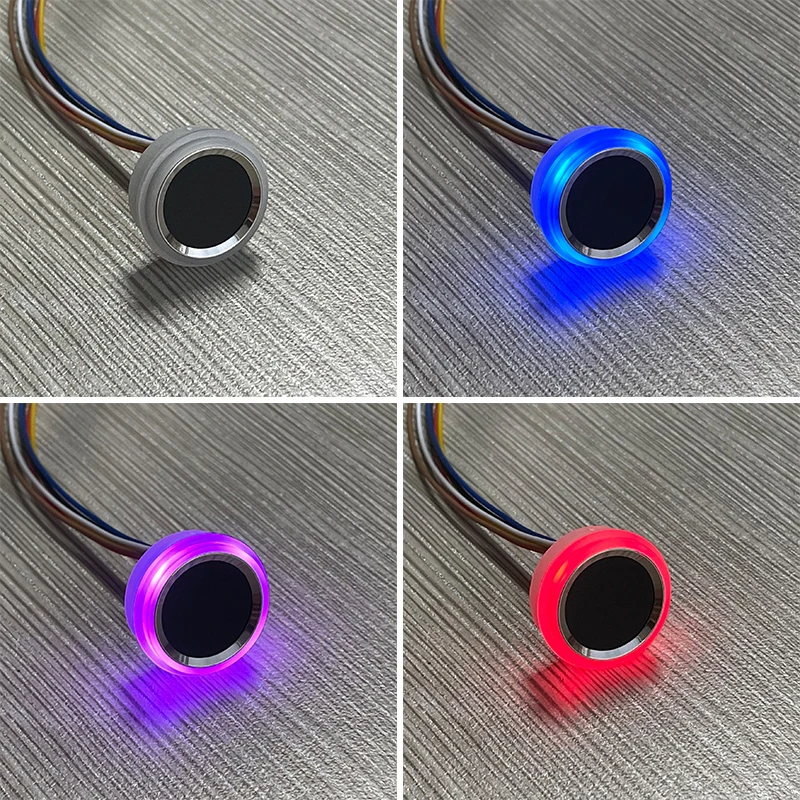 R502-F Waterproof DC3.3V UART Small Round Ring RGB LED Capacitve ...