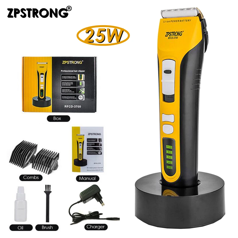 25w Professional Electric Hair Trimmer Rechargeable Hair Clipper ...