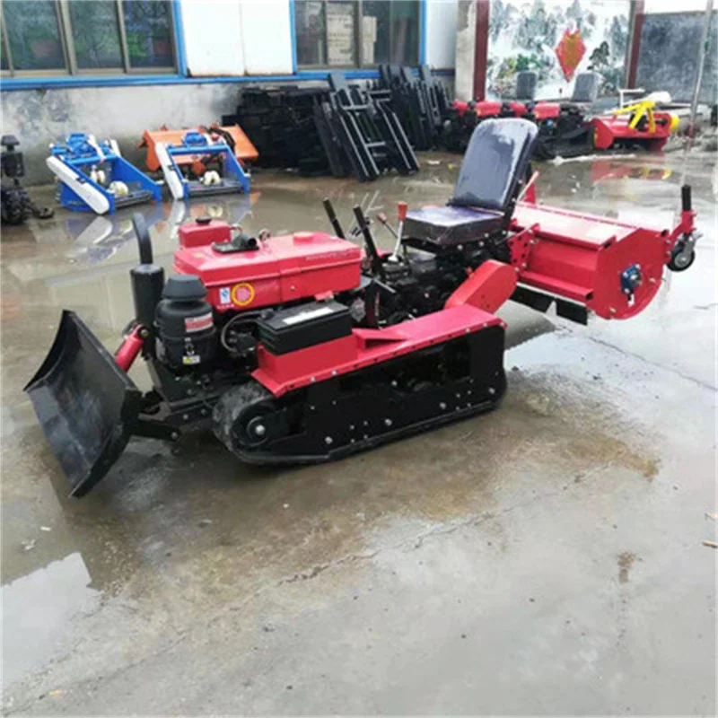 New-35HP-Diesel-Crawler-Rotary-Tillage-Machine-Durable-Rotary-Tiller ...