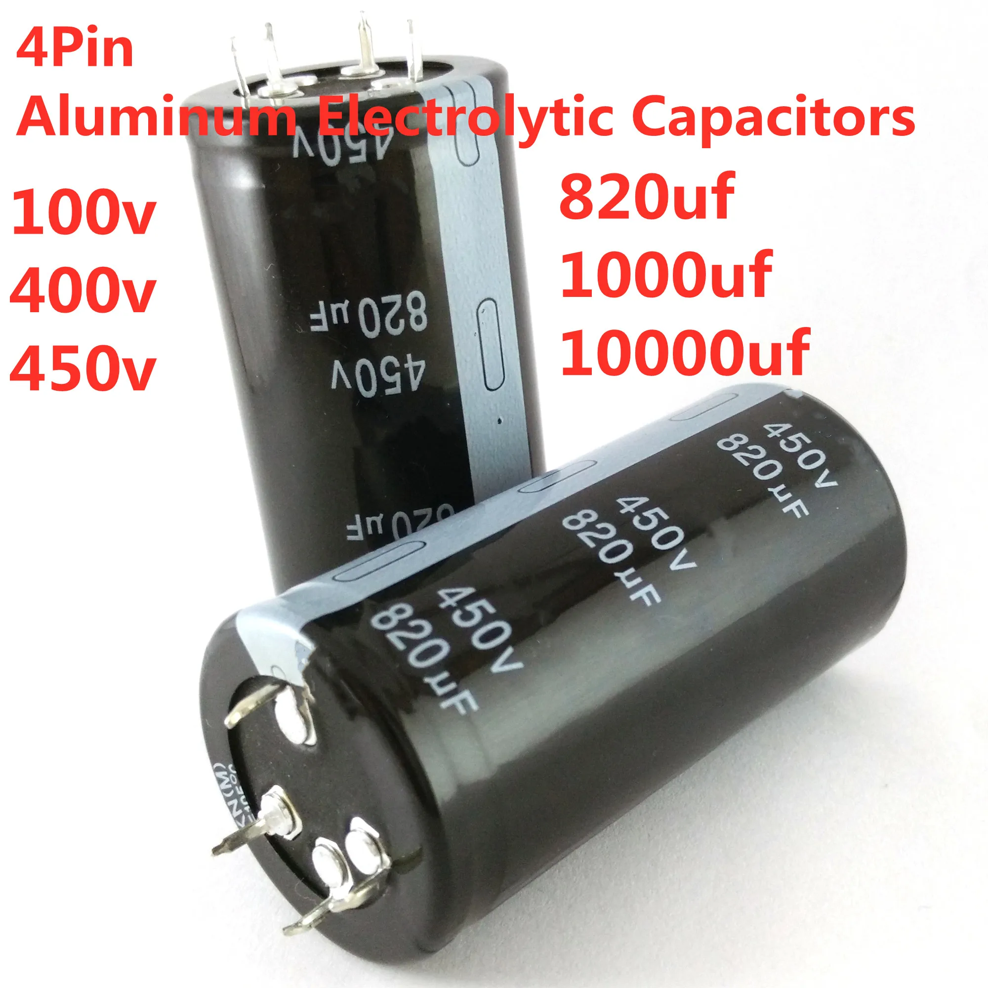 820uf1000uf 10000uf 4pin Aluminum Electrolytic Capacitors 100v 400v ...
