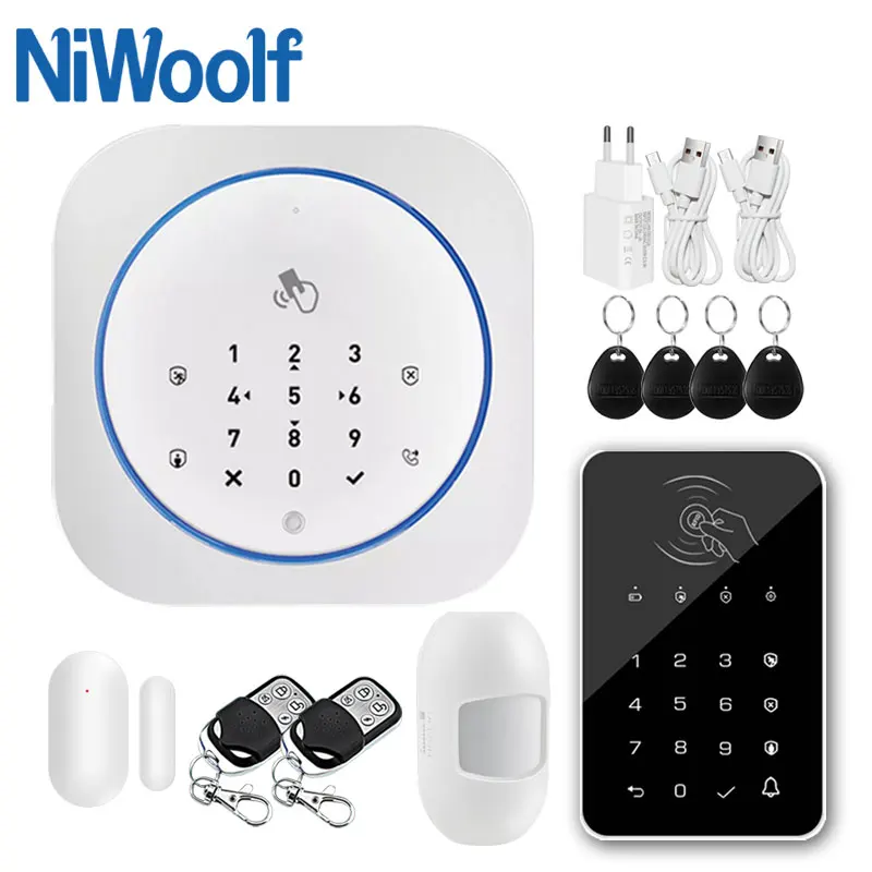 Wireless Home Security Gsm Alarm System Intercom Remote Control ...