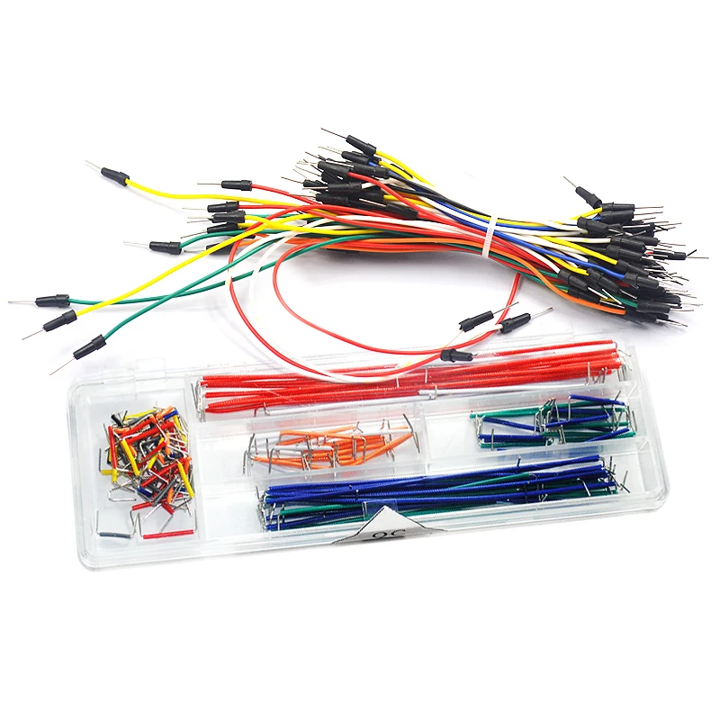 65 개몫 또는 140 개상자 점프 와이어 케이블 키트 남성 남성 유연한 점퍼 와이어 Arduino 브레드 보드 와이어