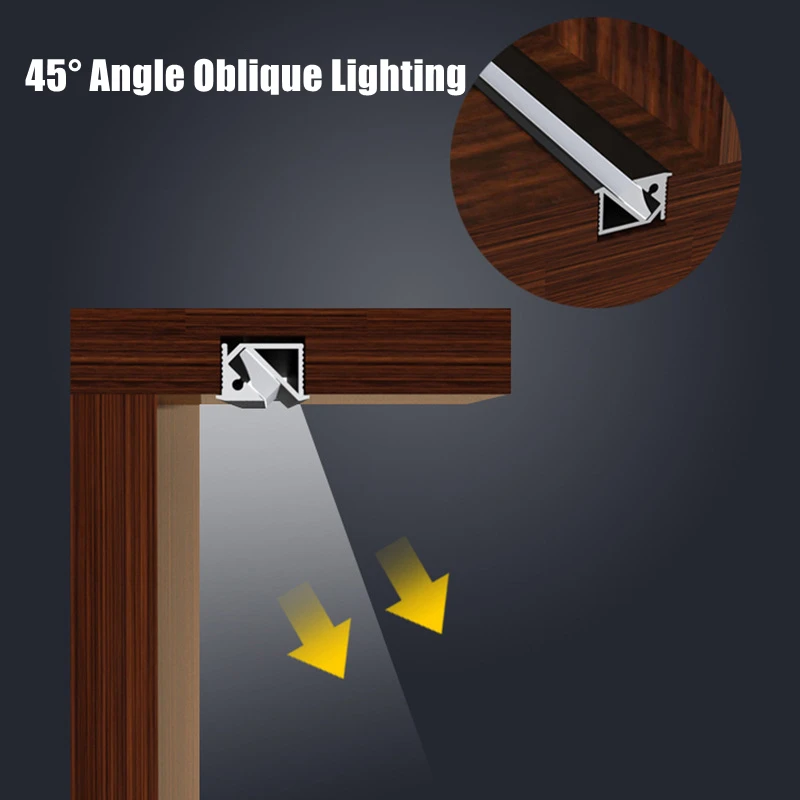 Recessed-LED-Under-Cabinet-Lamp-45-Degree-Oblique-Lighting-Mini-Thin ...
