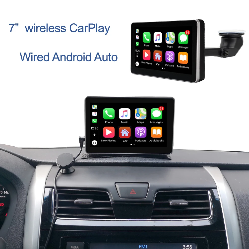7-Car-Portable-Wireless-Apple-CarPlay-Wired-Android-Auto-Multimedia ...