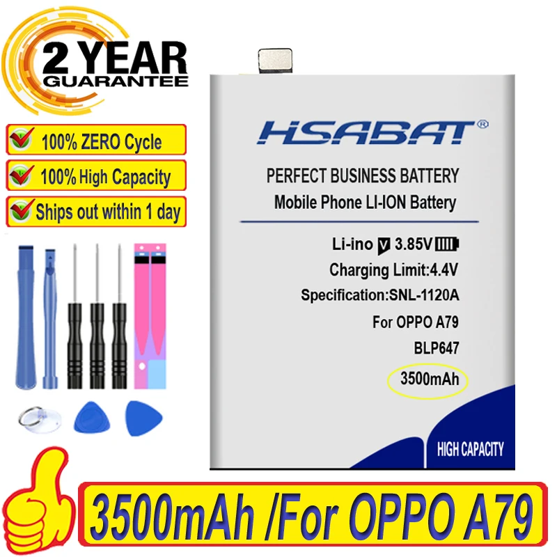 Top Brand 100% New 3500mah Blp647 Battery For Oppo A79 Batteries + Free ...