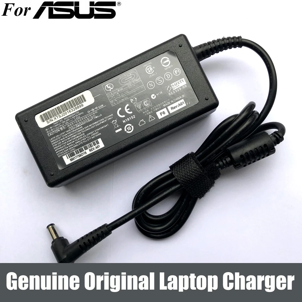 Genuine Original 65w 19v 3.42a Power Supply Adapter Charger For Asus ...
