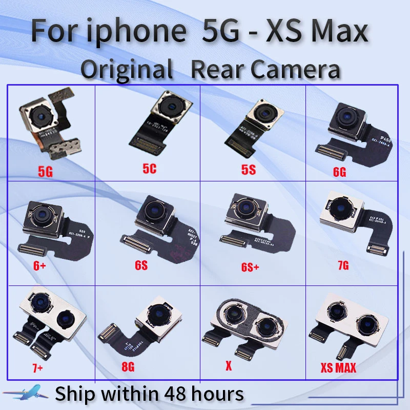 Original Camera For Iphone X Xr Xs Xs Max Rear Camera Replacement Main ...