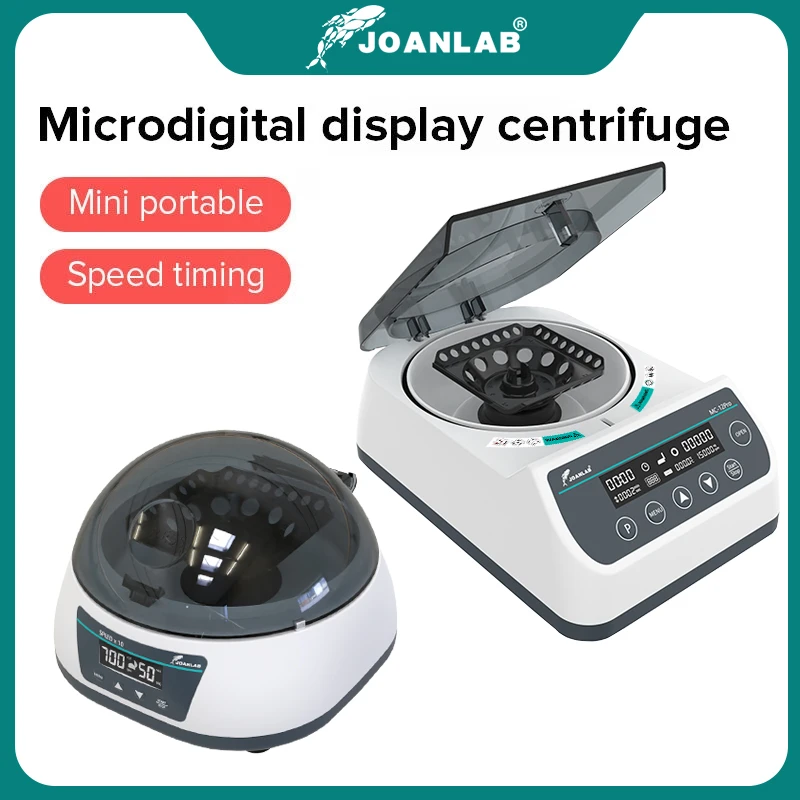 Pcr Micro Centrifuge Machine Digital High-speed Prp Plasma Centrifuge Lab 12000rpm 0.2/0.5/1.5 ...