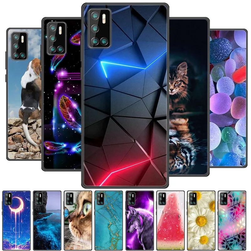 For Cubot P40 Case Wolf Cartoon Silicon Soft TPU Back Cover For Cubot ...