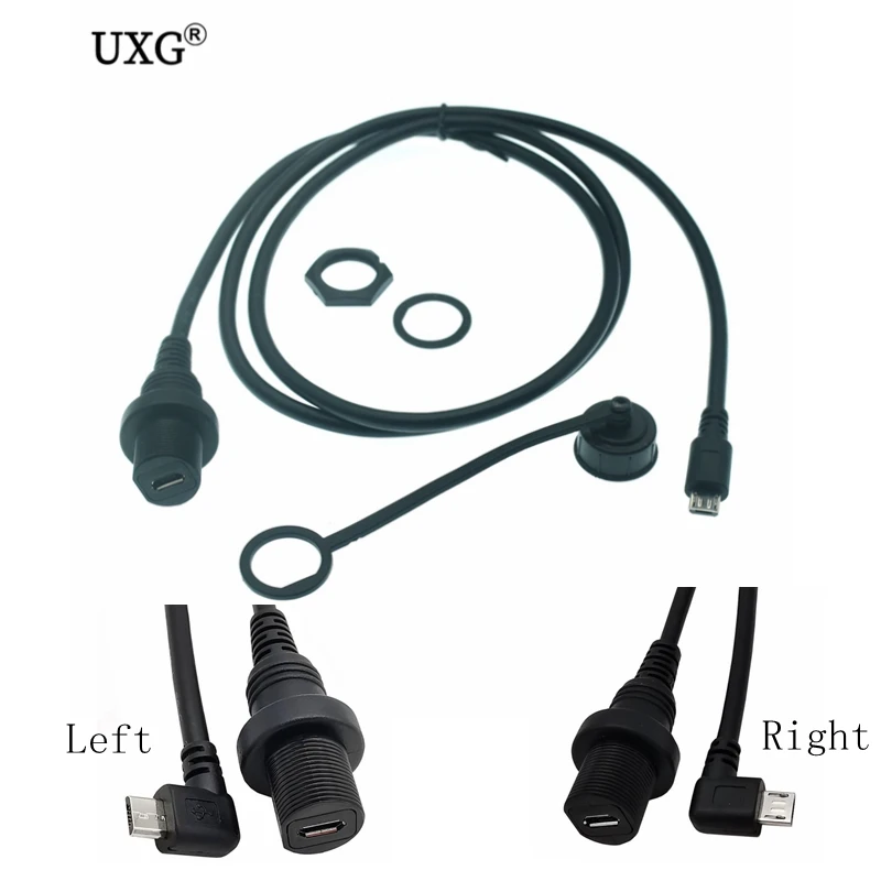 90 Degreeip67 Micro Usb Waterproof Cable Micro-usb 2.0 5pin Ip67 Male ...