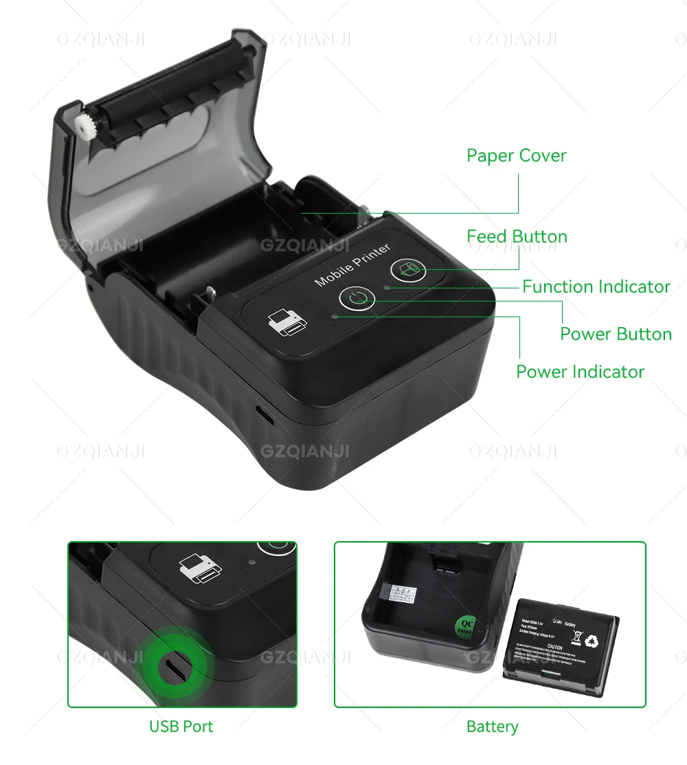 Toutes nos imprimantes,Imprimante thermique portative sans fil ...
