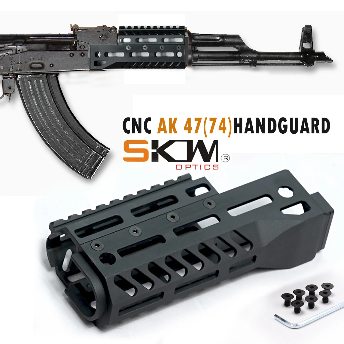 무료 배송 Skwoptics AK47(74)AK 핸드 가드 Picatinny 레일 M LOK Kalashnikov Scope ...