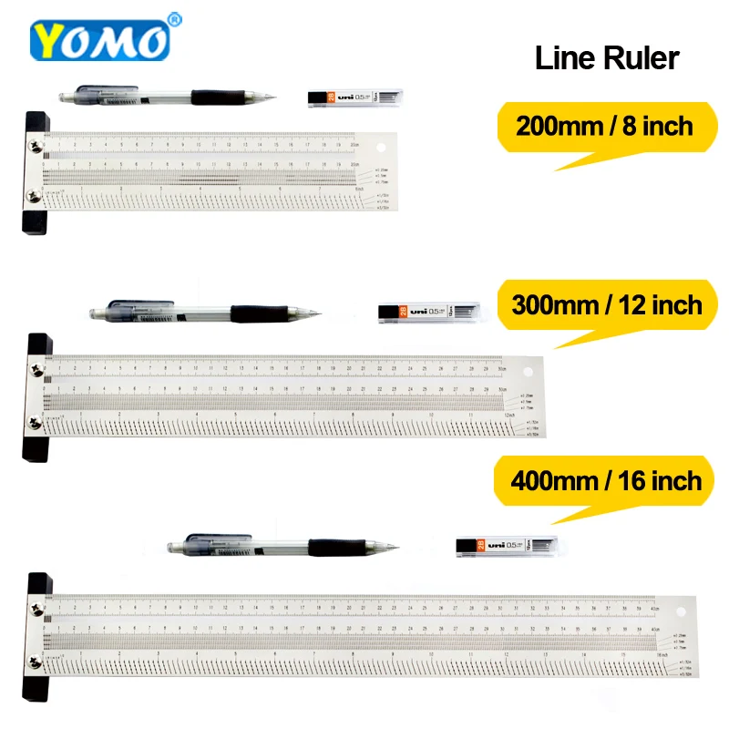 YOMO-High-precision-Scale-Ruler-T-type-Hole-Ruler-Stainless-Woodworking ...