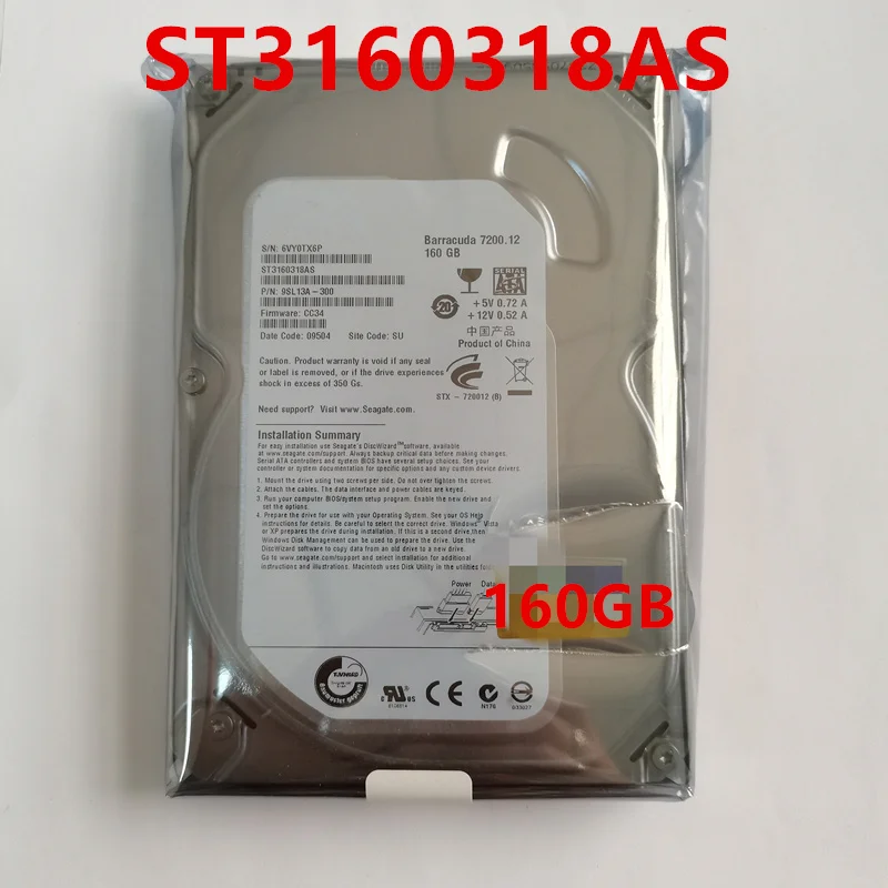 Original Original HDD For Seagate 160GB 3.5" SATA 8MB 7200RPM For ...