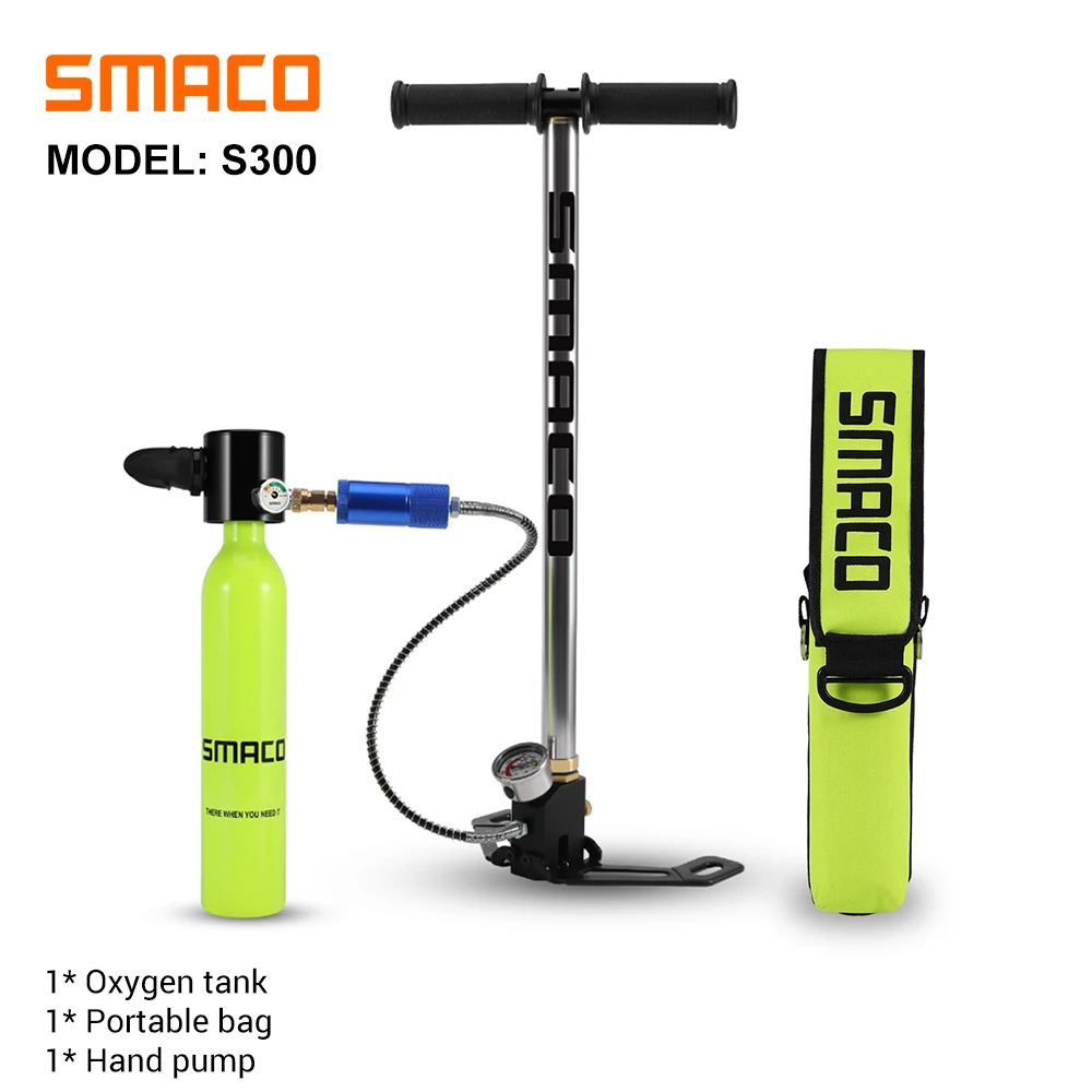 Smaco S300 Mini Duiken Tank/Apparatuur Dive Cilinder Vermogen 0.5L ...