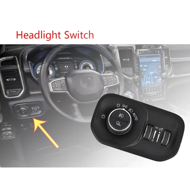 Car HeadLight Button Switch Light Control Switch for Dodge RAM 1500 ...