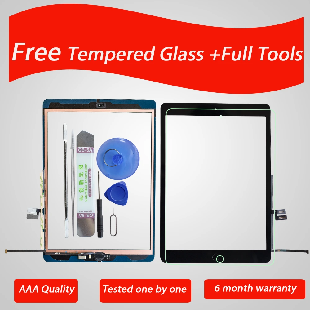 10.2" For Ipad 7/8 Touch Screen Digitizer Glass 2019/2020 A2197 A2198 ...