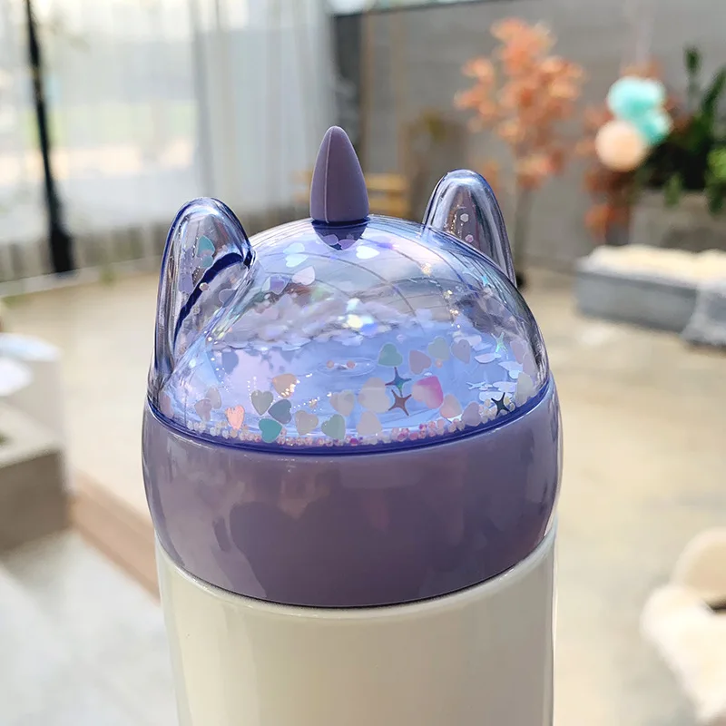 Милый Единорог термос 300 мл из нержавеющей стали вакуумная колба ...