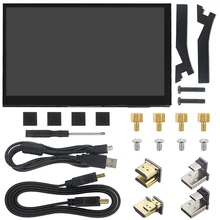 Raspberry Pi 7 Inch Touch Screen IPS 1024x600 HD LCD HDMI-compatible Display + Holder for RPI 4B ...