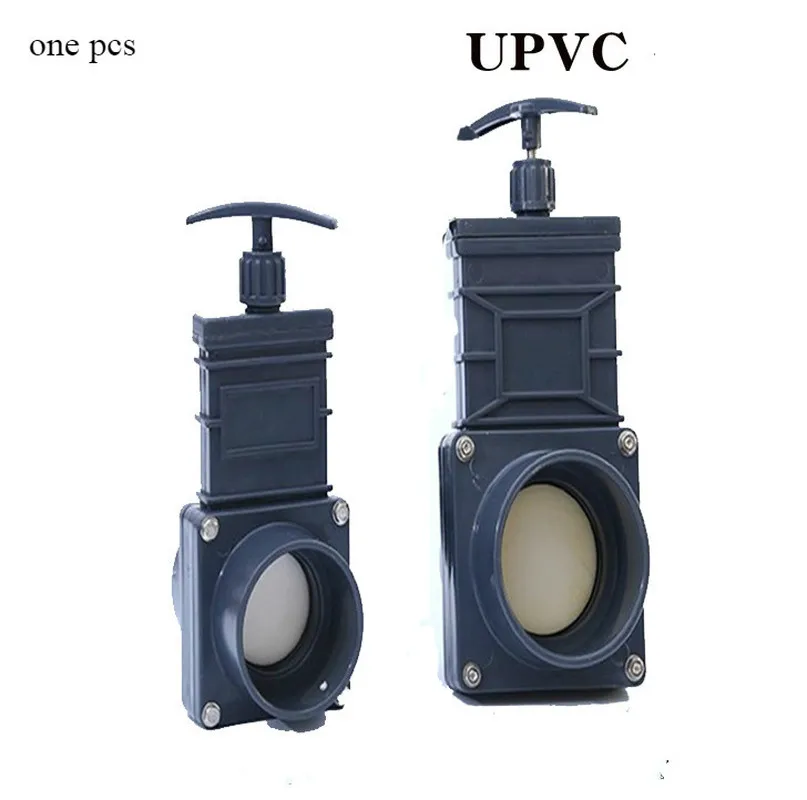 1pc Pvc Gate Valve For Sewage Water Drain Pipe Sewer Heating Factories ...