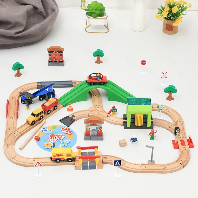 Wooden Toy Trains Tracks
