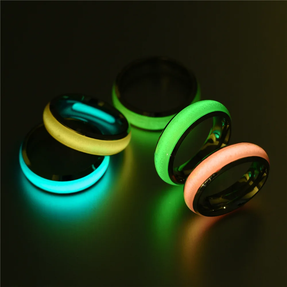 Anillos-luminosos-Unisex-de-acero-inoxidable-para-hombres-anillo ...